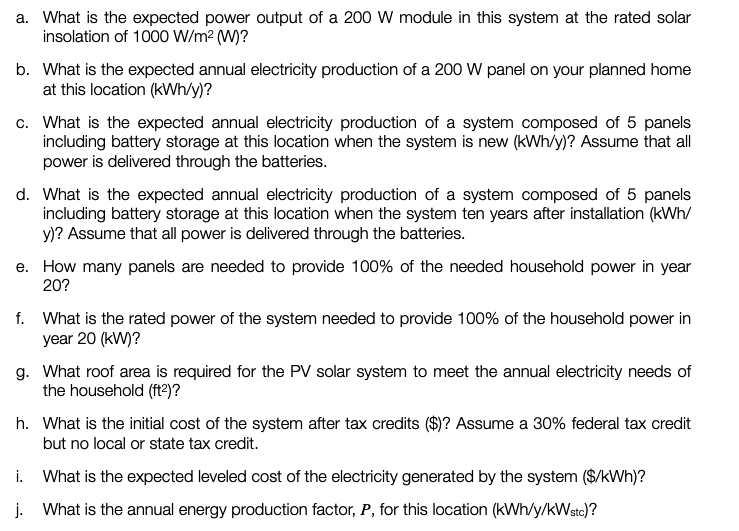 1. You are designing a residential PV solar system | Chegg.com