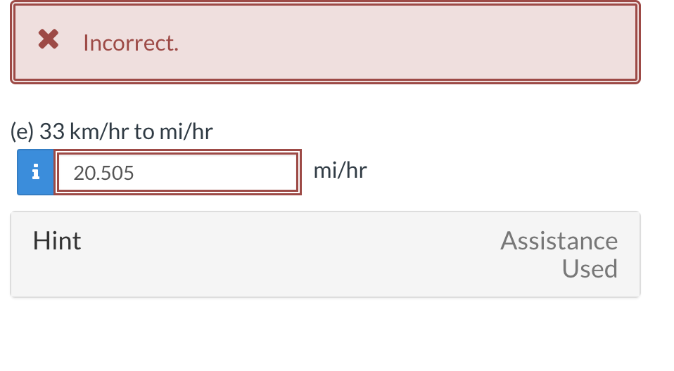 Solved e 33 Km hr To Mi hr Chegg