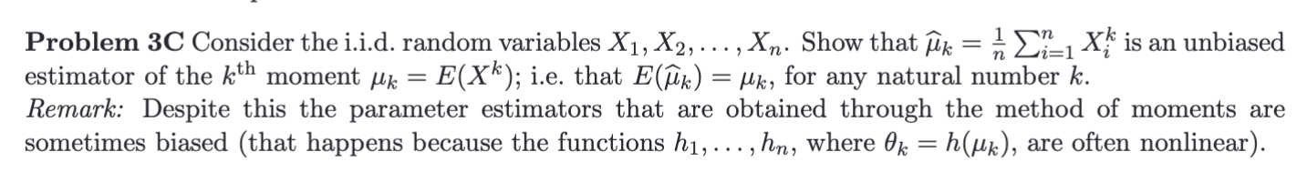 Solved Problem 3C Consider the i.i.d. random variables | Chegg.com