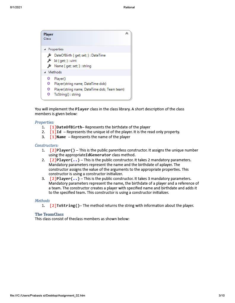 01202 8/1/2021 Rational Programming II Assignment 2 | Chegg.com