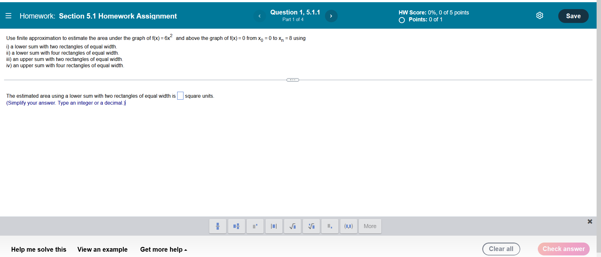 Solved Homework Section 5 1 Homework Assignment Question