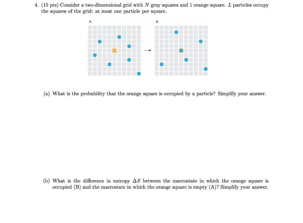 Solved 4. (15 pts) Consider a two-dimensional grid with N | Chegg.com