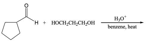 Solved H30+ H + HOCH2CH2CH2OH benzene, heat | Chegg.com
