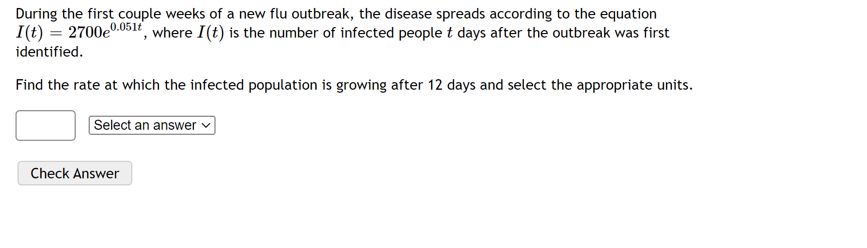 Solved During the first couple weeks of a new flu outbreak, | Chegg.com