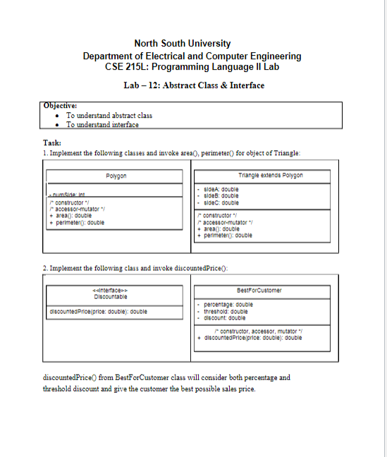 Solved North South University Department of Electrical and | Chegg.com