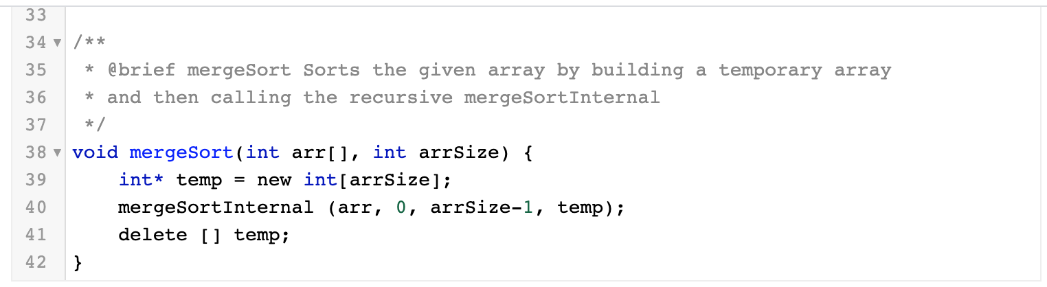 Solved MergeSort. Please include source code and | Chegg.com