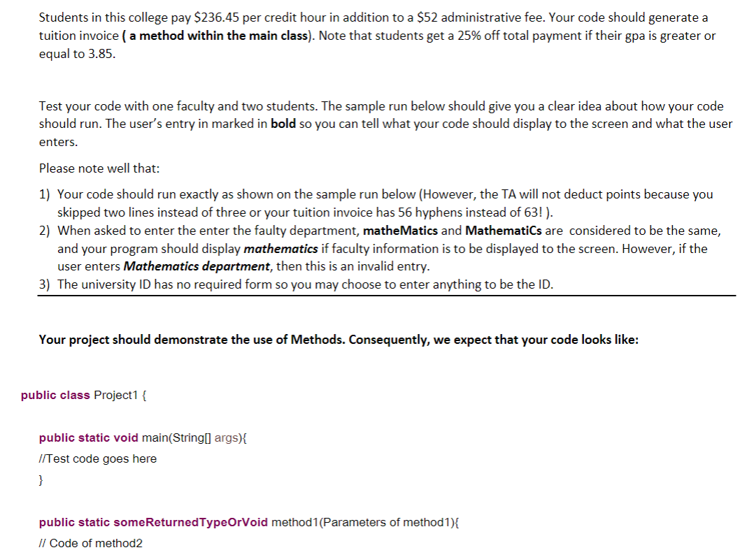 Solved Program should be written in Java and should only be | Chegg.com