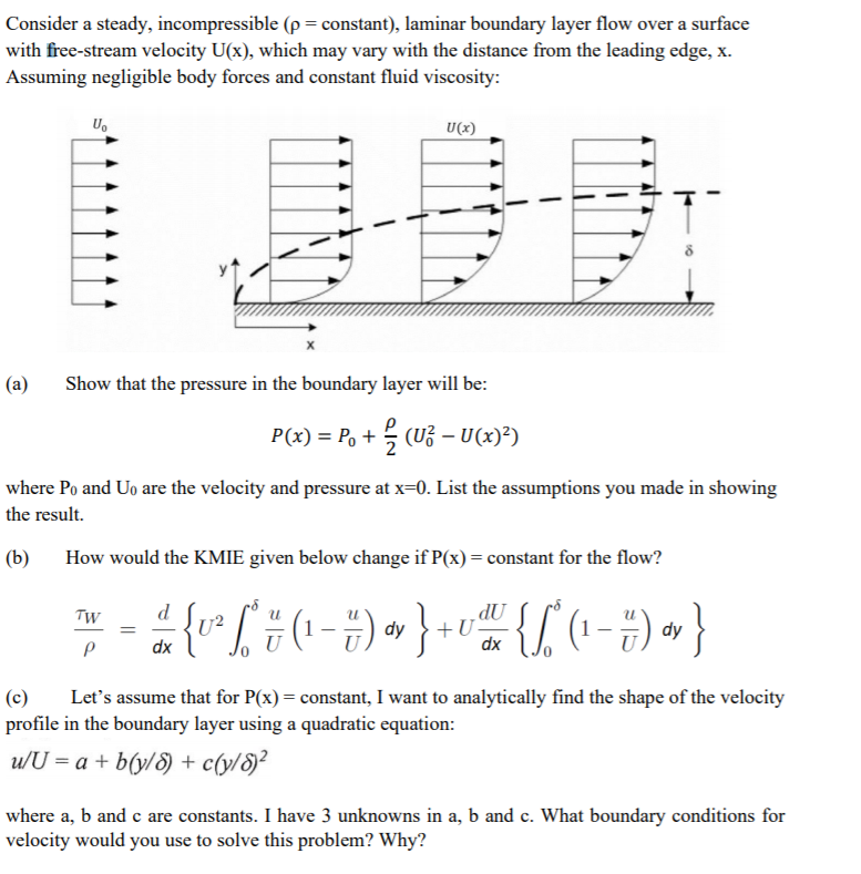 Solved Consider a steady, incompressible (p = constant), | Chegg.com