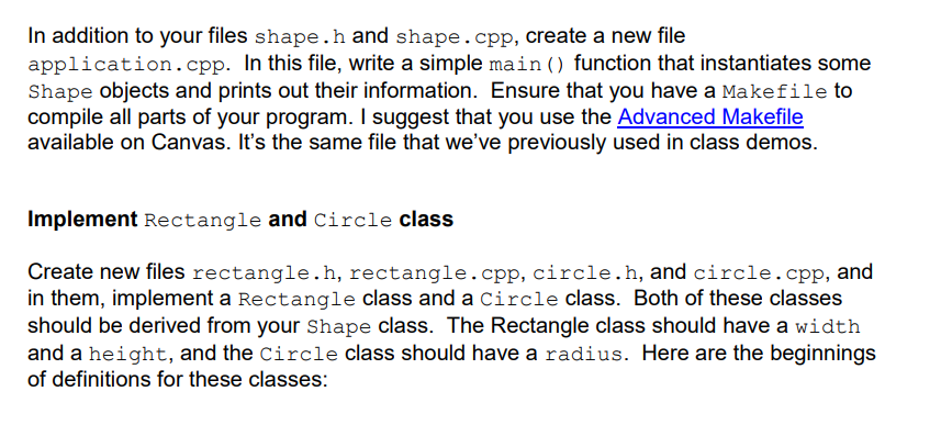 Solved Implementing Inheritance (7 pts for attendance, 3 | Chegg.com