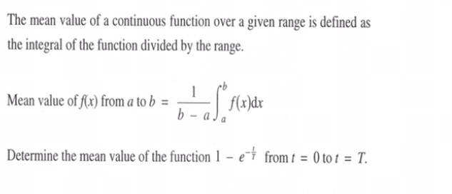 Solved The mean value of a continuous function over a given | Chegg.com