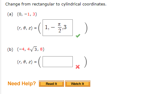 Solved Change from rectangular to cylindrical coordinates. | Chegg.com
