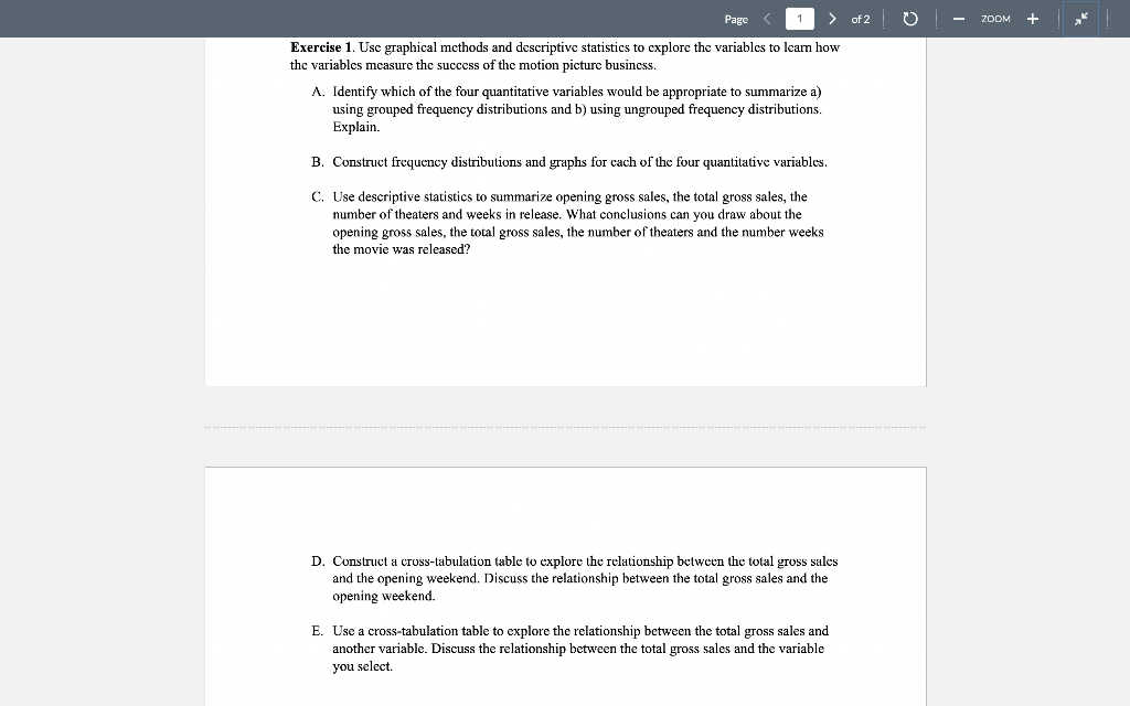 Solved Lab \#1 - Tabular and Graphical Displays Objectives: | Chegg.com