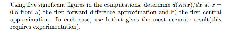 Solved Using five significant figures in the computations, | Chegg.com