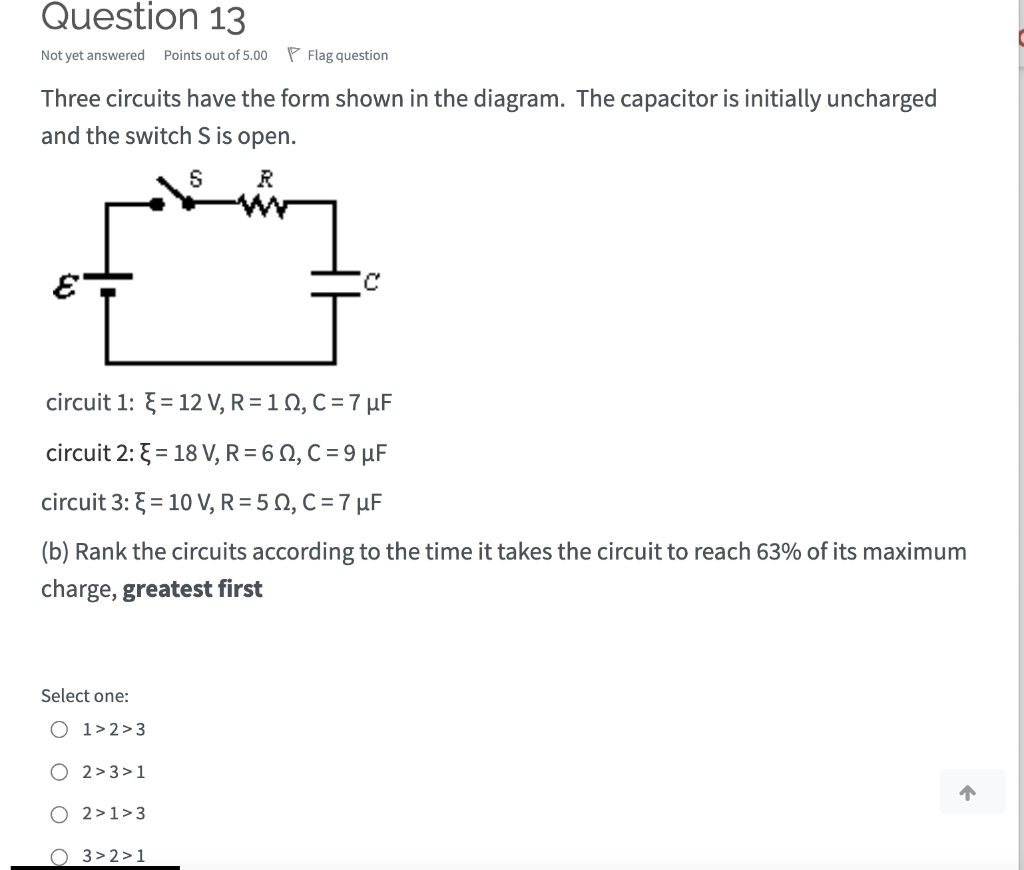 Solved Question 12 Not yet answered Points out of 5.00 Flag | Chegg.com