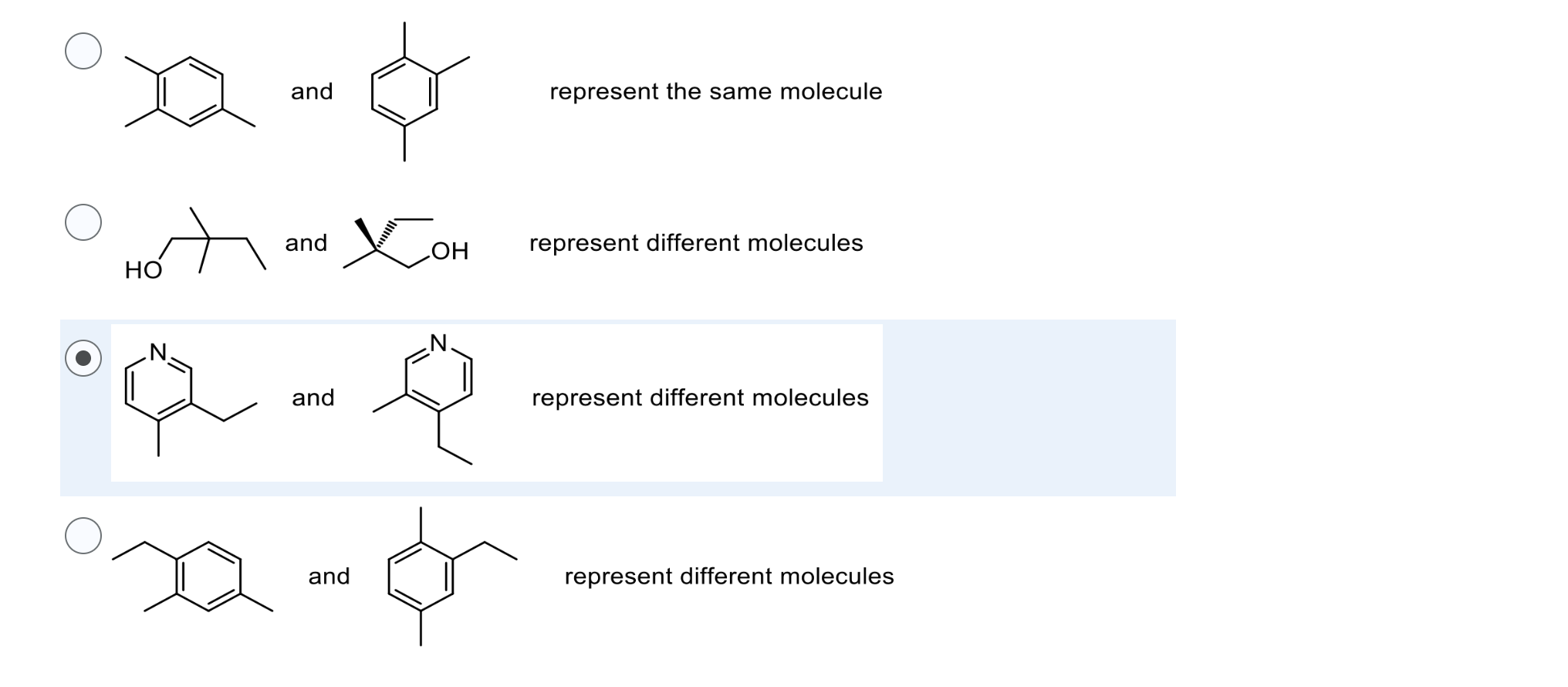 Solved and represent the same molecule and represent | Chegg.com