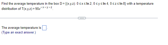 Solved Find the average temperature in the box | Chegg.com