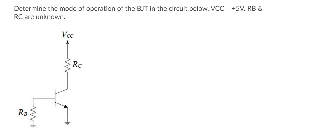 Solved For a BJT in the forward active mode with a known ß | Chegg.com