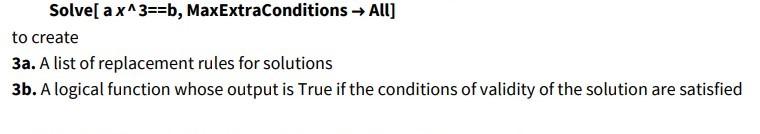 Solved Solve[ a x∧3==b, MaxExtraConditions → All] to create | Chegg.com