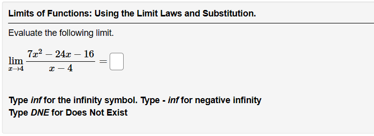 Solved Limits of Functions: Using the Limit Laws and | Chegg.com