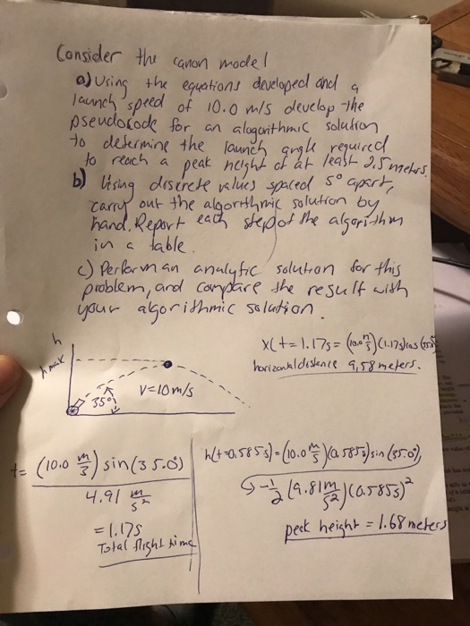 Solved Consider the canon model a) Using the equations | Chegg.com