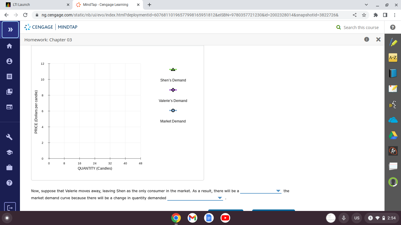 Solved Now, suppose that Valerie moves away, leaving Shen as | Chegg.com