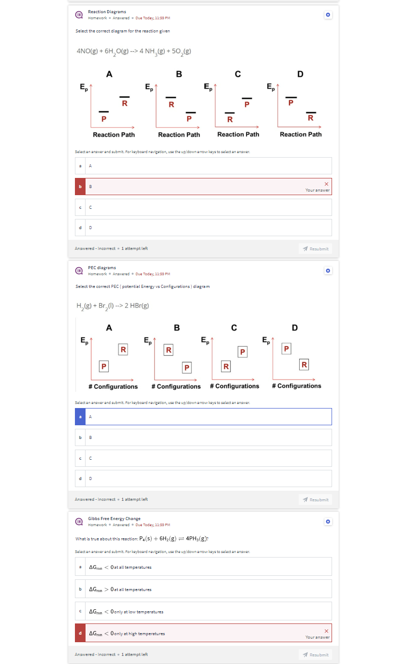 Solved Select the correct diagram for the reaction | Chegg.com