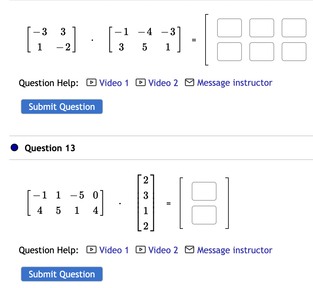 Solved I really need help with these two questions and it | Chegg.com