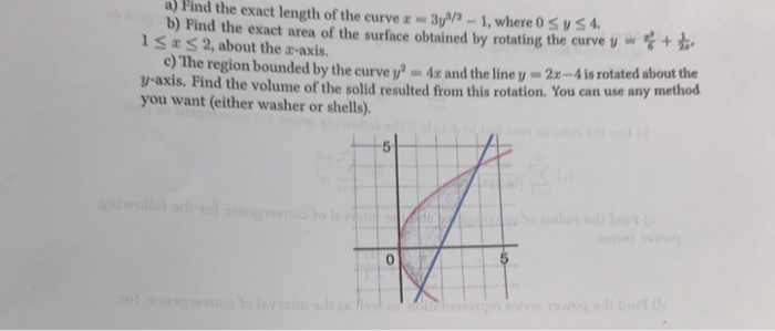 Solved Find the exact length of the curve x =3y^3/2 - 1, | Chegg.com