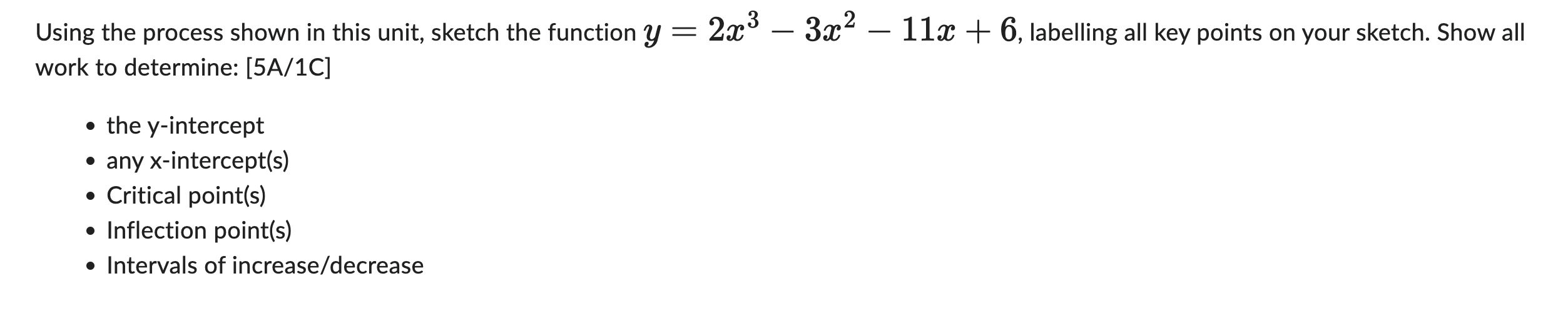 Solved Using the process shown in this unit, sketch the | Chegg.com