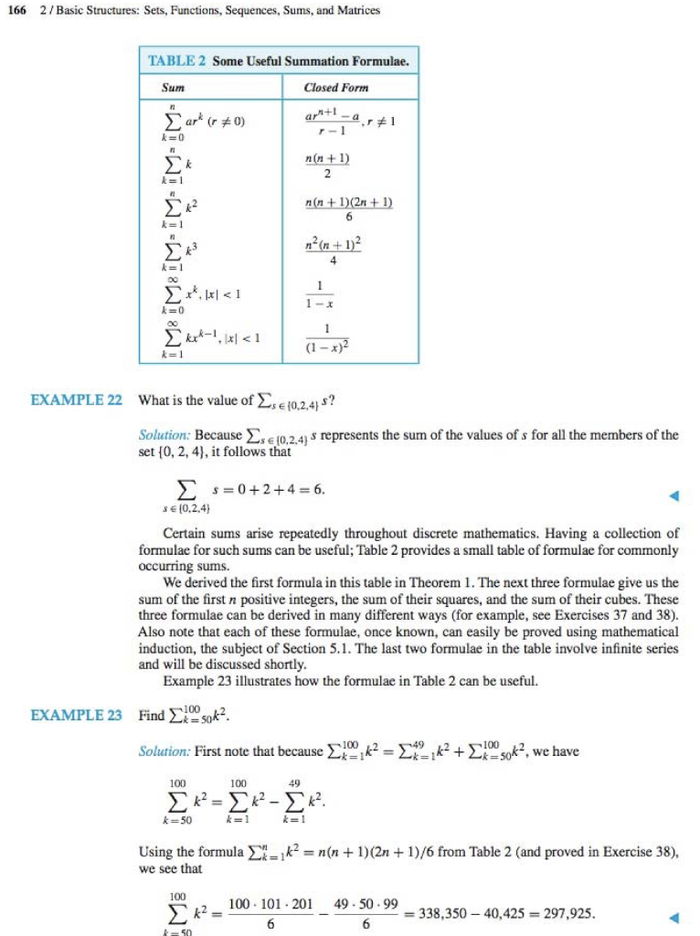 Solved 166 2/Basic Structures: Sets, Functions, Sequences, | Chegg.com