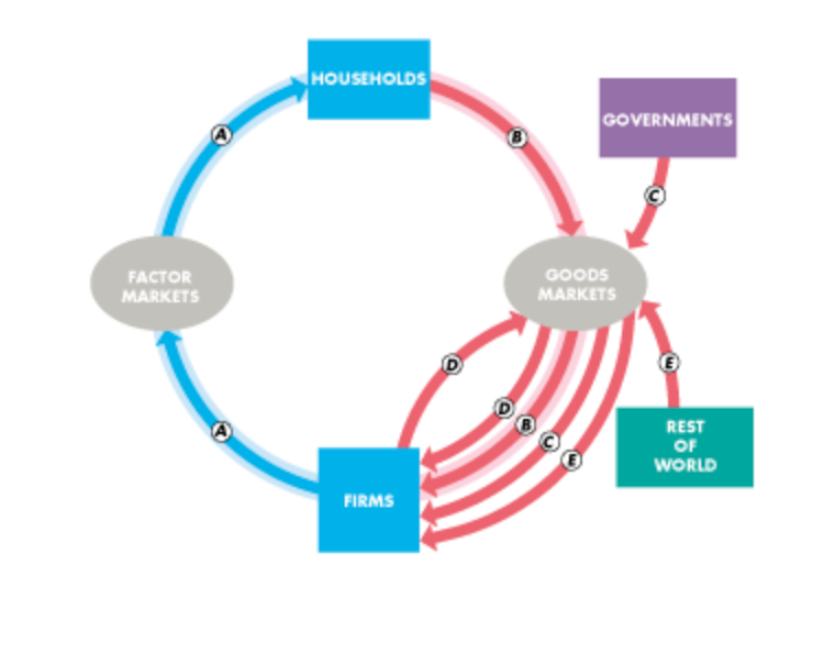 Solved The figure shows the circular flow model. During | Chegg.com
