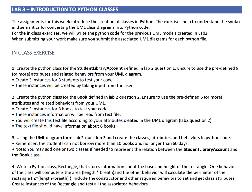The assignments for this week introduce the creation | Chegg.com