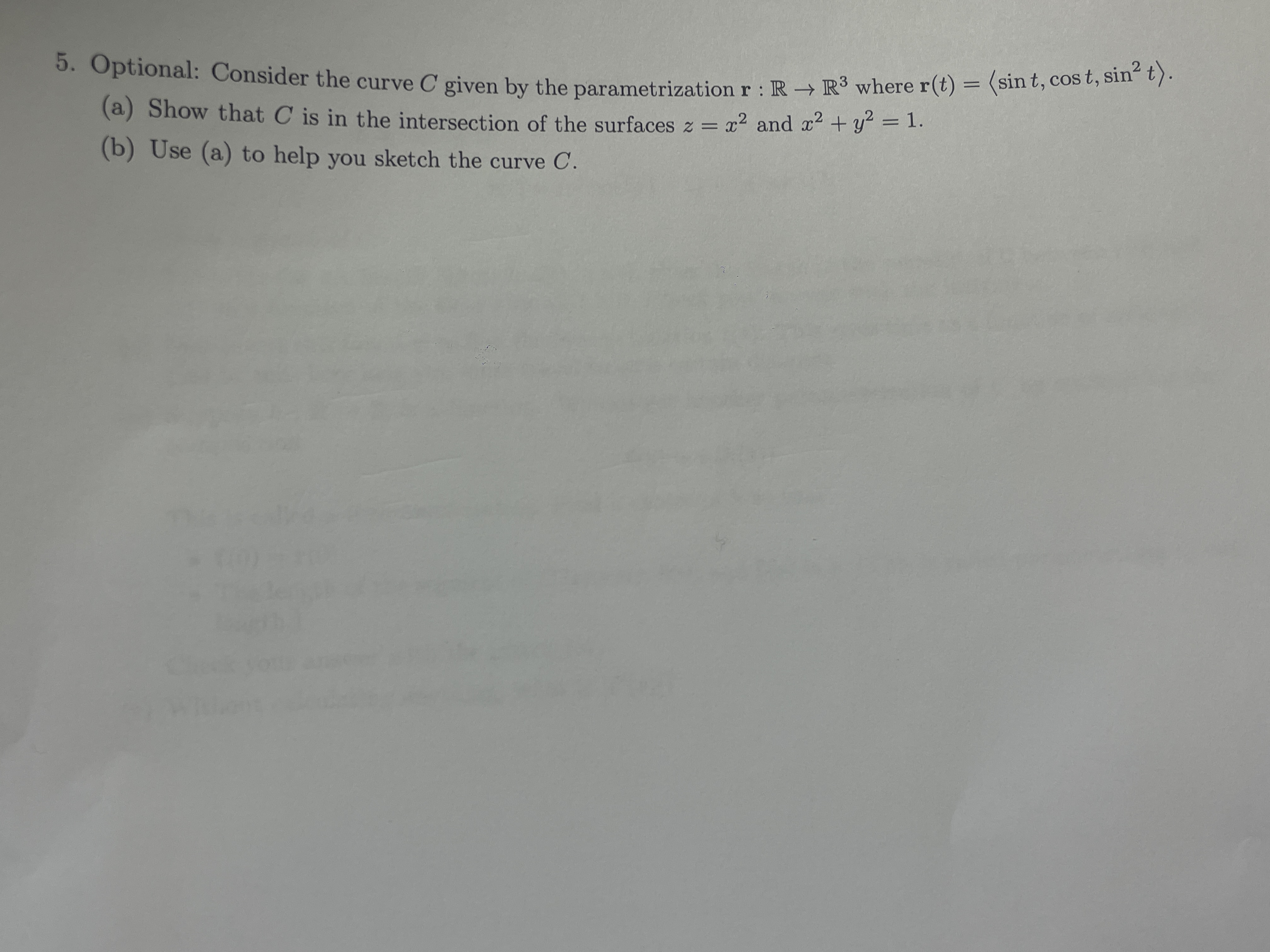 Solved Optional: Consider the curve C ﻿given by the | Chegg.com