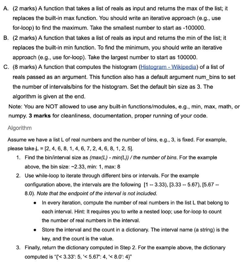 Solved Answer this question in python, You want to create a | Chegg.com