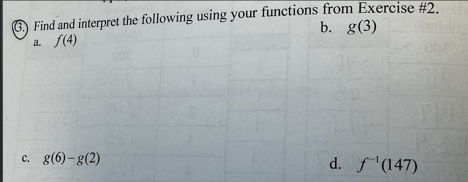 Solved Define function formulas to model the expecteu to do | Chegg.com