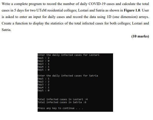 Solved Write a complete program to record the number of | Chegg.com