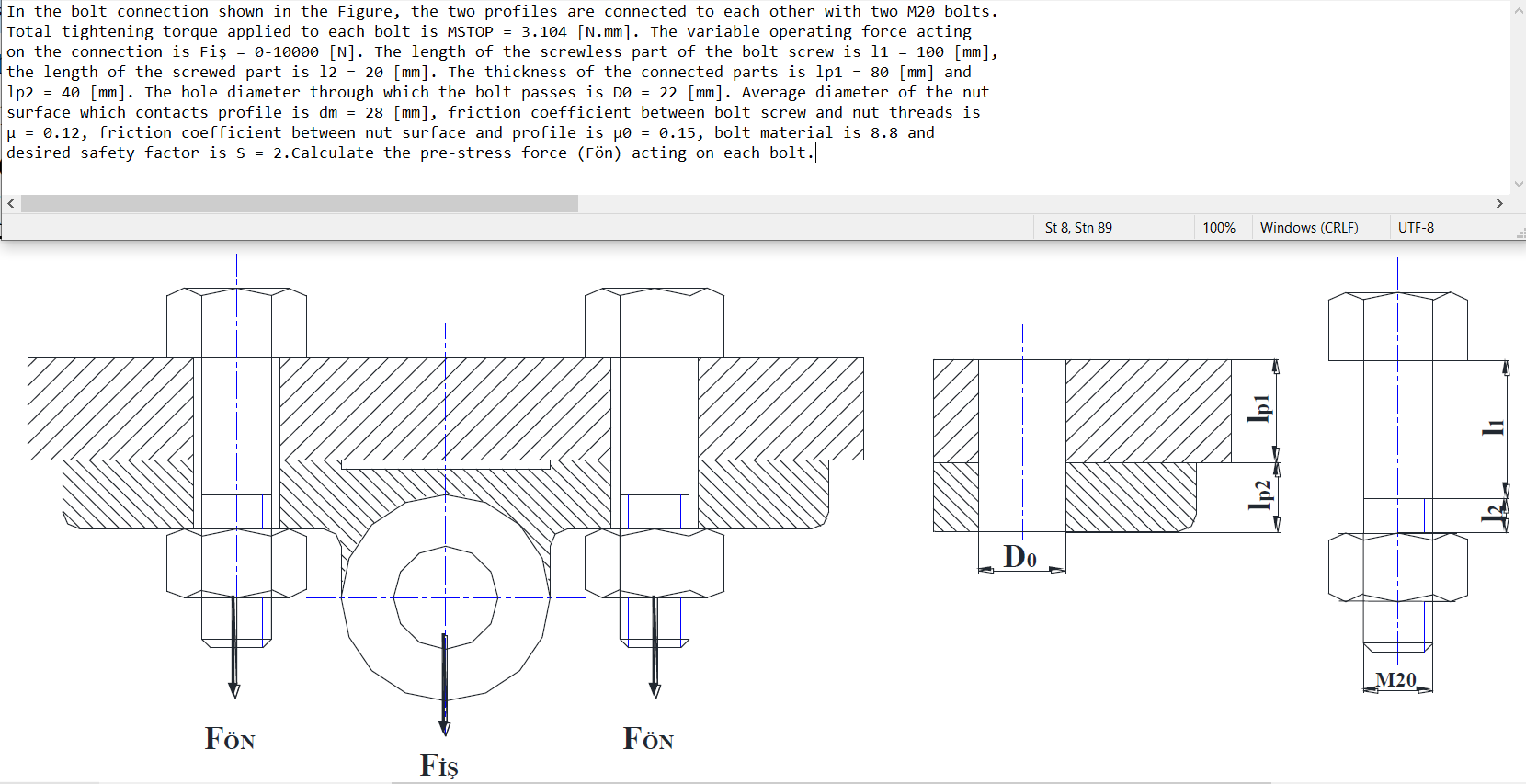 Solved In the bolt connection shown in the Figure, the two | Chegg.com