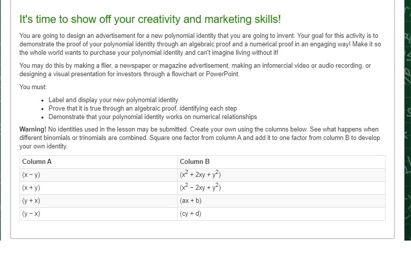 It's time to show off your creativity and marketing | Chegg.com