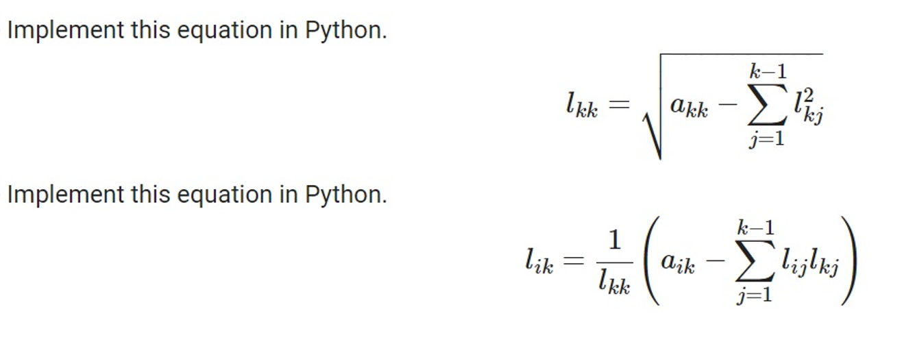 Solved Implement this equation in | Chegg.com