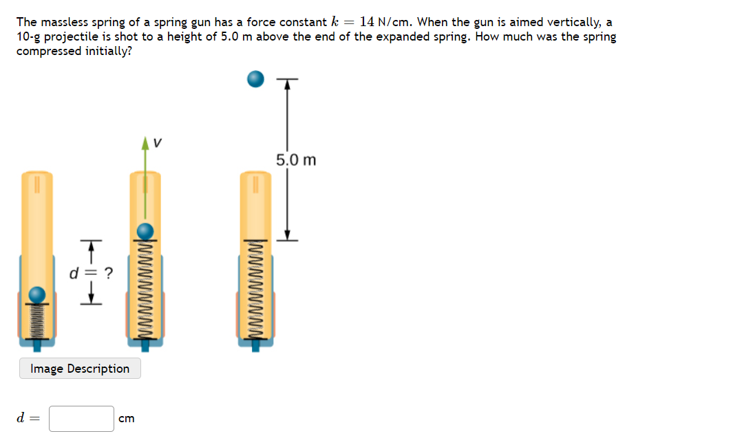 Solved The massless spring of a spring gun has a force | Chegg.com