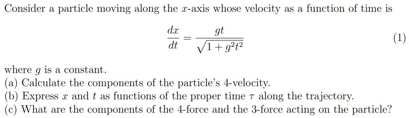 Solved: Consider A Particle Moving Along The X-axis Whose ... | Chegg.com