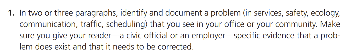 Solved 1. In two or three paragraphs, identify and document | Chegg.com