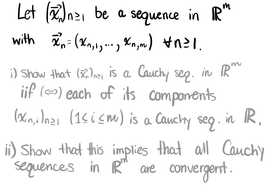 Solved Let (2)n21 be a sequence in R" with - (xa,,- , K,m) | Chegg.com