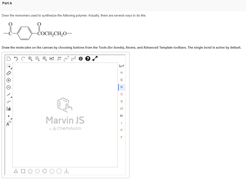 Solved Draw the monomers used to synthesize the following | Chegg.com