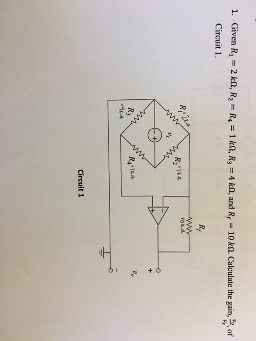 Solved given r1=2kohm, r2=r4=1kohm, r3=4kohm, and | Chegg.com