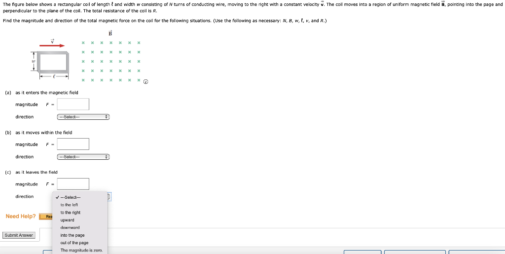 Solved The figure below shows a rectangular coll of length | Chegg.com