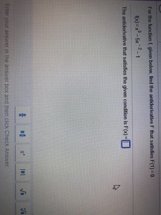 Solved For the function f, given below, find the | Chegg.com