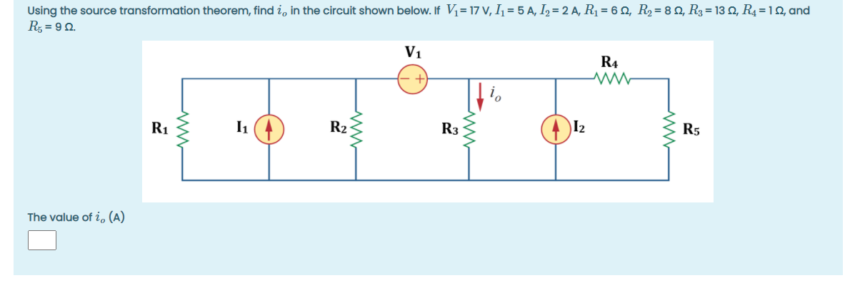Solved Using The Source Transformation Theorem Find I In 1302