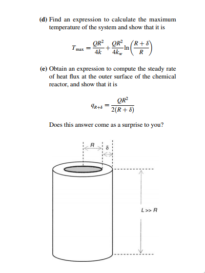 Solved 2.253. Cylindrical Chemical Reactor A cylindrical | Chegg.com