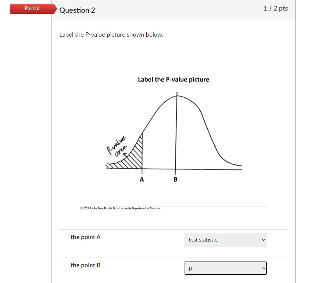 Solved Label the P-value picture shown below. Label the | Chegg.com